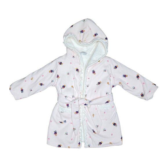 Ralph Lauren | Other | Ralph Lauren Hooded Robe Baby Girl Pink Teddy ...